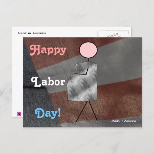 Happy Labor Day Postcard | Zazzle