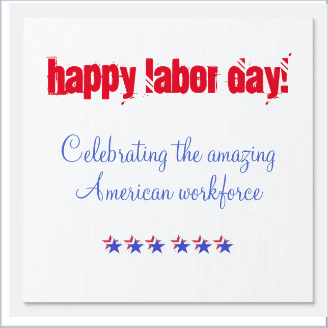 Happy Labor Day Yard Sign | Zazzle