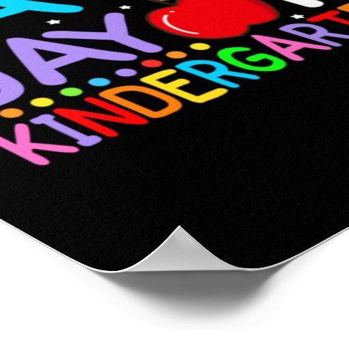 Happy Last Day Of Kindergarten Graduation Poster | Zazzle