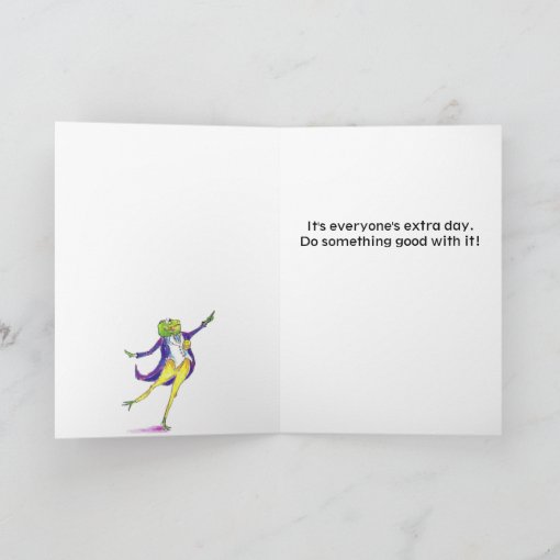 Happy Leap Year Day Card | Zazzle