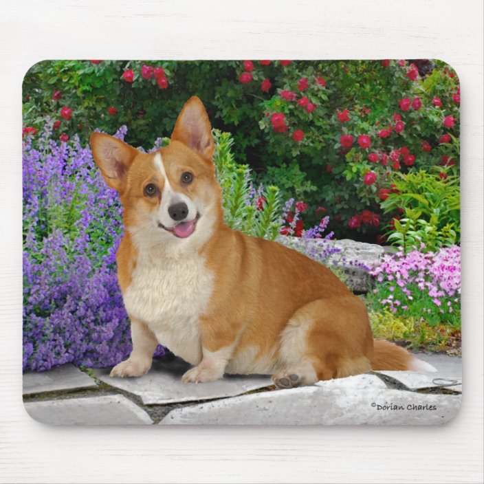 "Happy Little Corgi" Mouse Pad | Zazzle.com