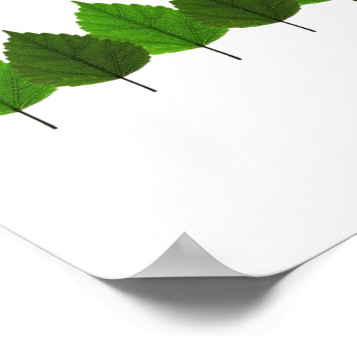 Happy Little Green Tree Leaf Forest Poster | Zazzle