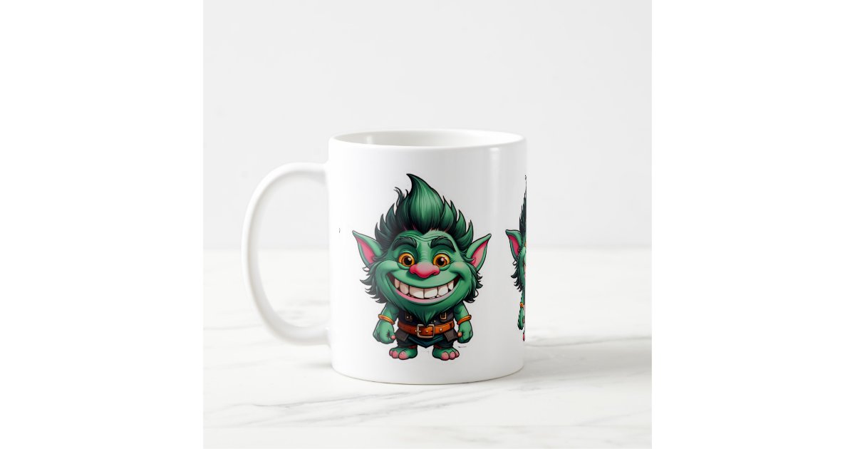 Happy Little Troll Chibi illustration Coffee Mug | Zazzle