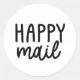 Happy Mail Classic Round Sticker | Zazzle