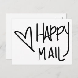happy mail postcard | Zazzle