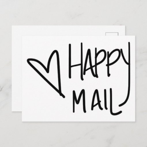 happy mail postcard | Zazzle