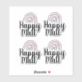 Happy Mail Rainbow Business Packaging Planner Sticker | Zazzle