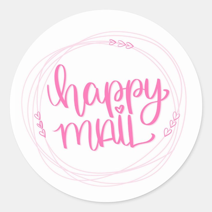 Happy Mail Stickers | Zazzle