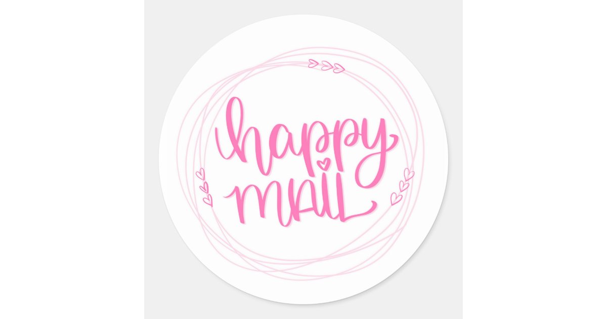 Happy Mail Stickers | Zazzle
