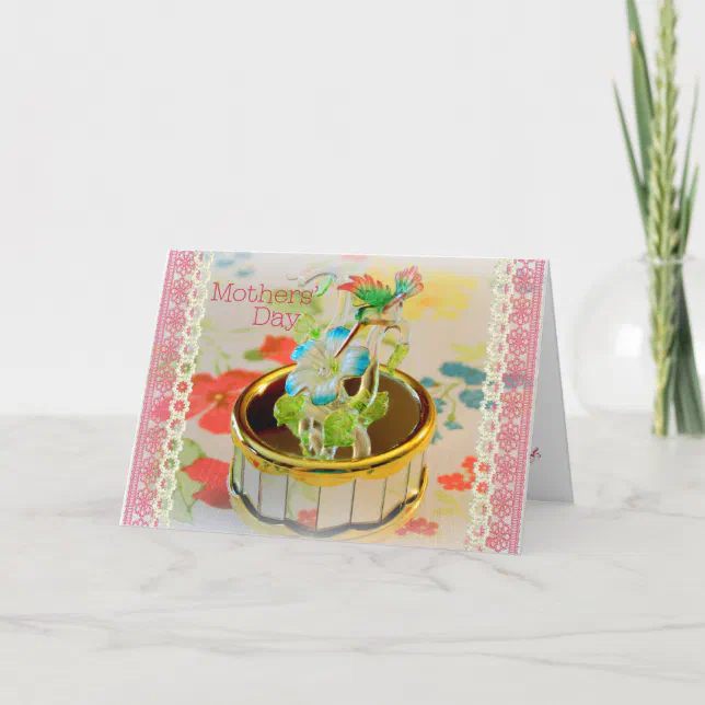 Happy Mather's Day Card with Hummingbird | Zazzle