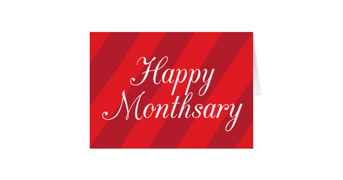 Happy Monthsary Card | Zazzle.com