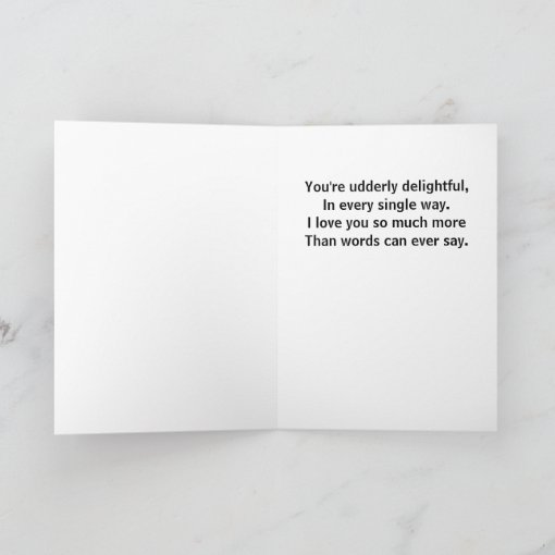 Happy Moo-ther's Day Moo Cow with Pink Udder Card | Zazzle