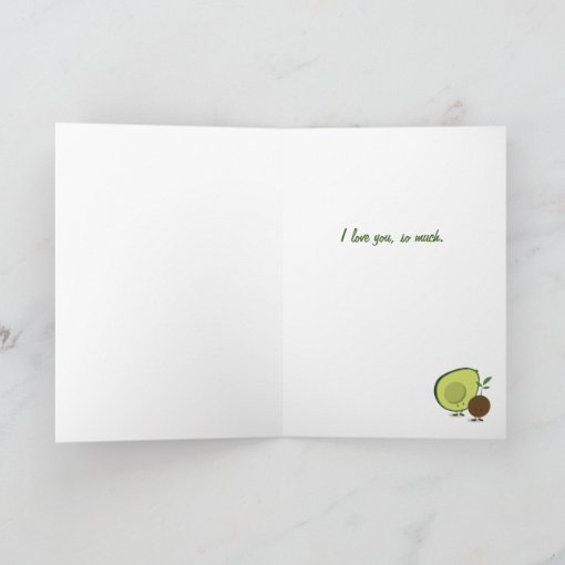 Happy Mother’s Day Avocado Cartoon Characters Food Card | Zazzle