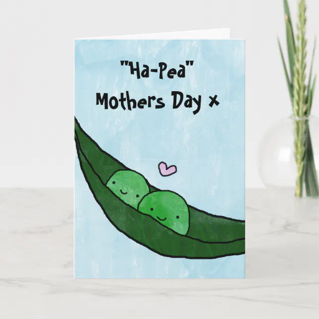 Happy Mothers Day - Hap-Pea Mothers Day Card | Zazzle