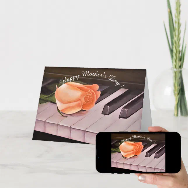 HAPPY MOTHER'S DAY PIANO CARD | Zazzle