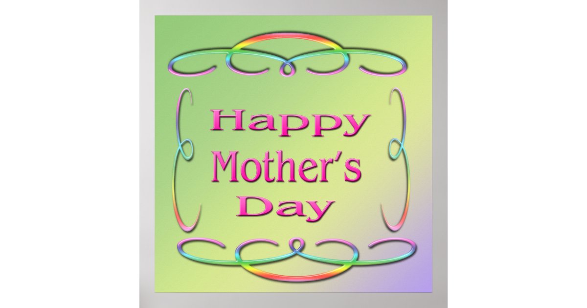 Happy Mother's Day Poster | Zazzle
