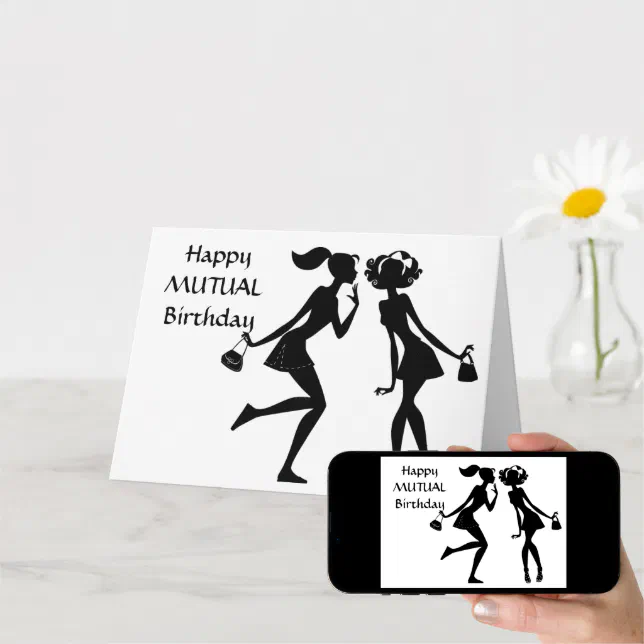 HAPPY **MUTUAL BIRTHDAY** TO YOU! CARD | Zazzle