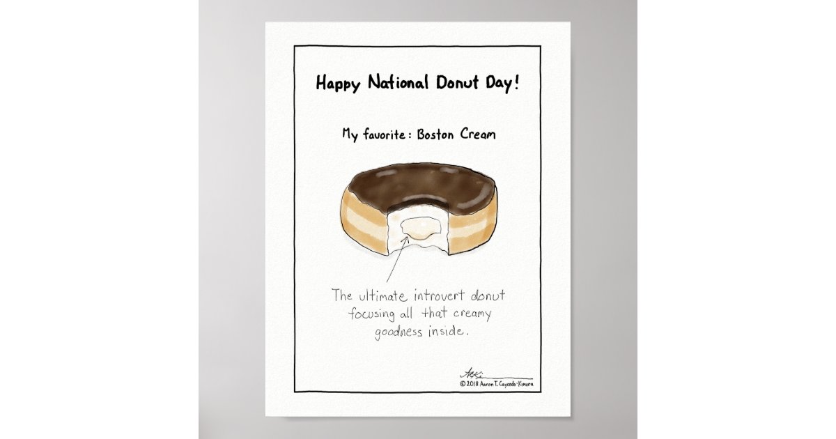 Happy National Donut Day! Poster | Zazzle