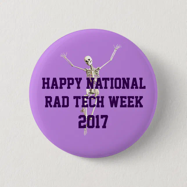 Happy National Rad Tech Week Pinback Button | Zazzle