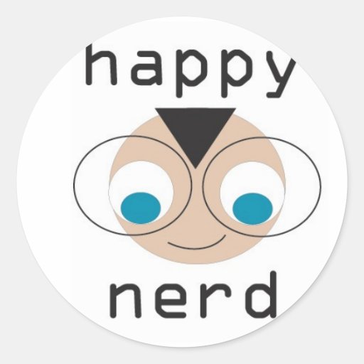 happy nerd stickers | Zazzle