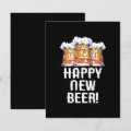 HAPPY NEW BEER! New Year's Eve Party Drinking Enclosure Card | Zazzle
