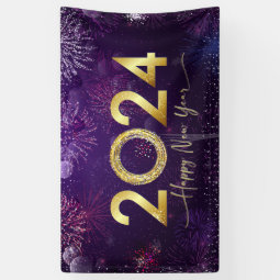 Happy New Year 2024 Banner | Zazzle