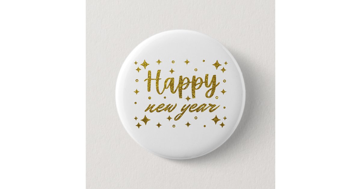 Happy New Year Button | Zazzle