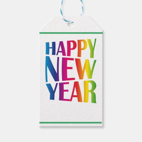 Happy New Year Gift Tags | Zazzle.com