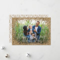 Happy New Year Gold Glitter Photo Frame Holiday Card | Zazzle
