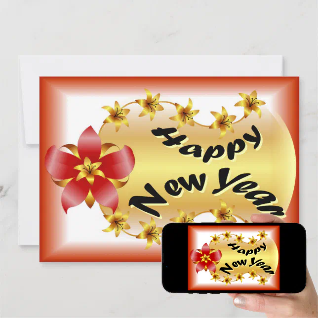Happy New Year Greeting Card | Zazzle