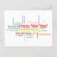Happy New Year in different languages Holiday Postcard | Zazzle
