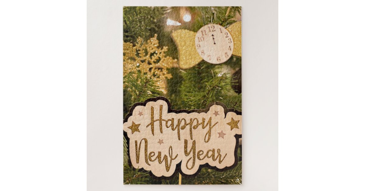 HAPPY NEW YEAR JIGSAW PUZZLE | Zazzle