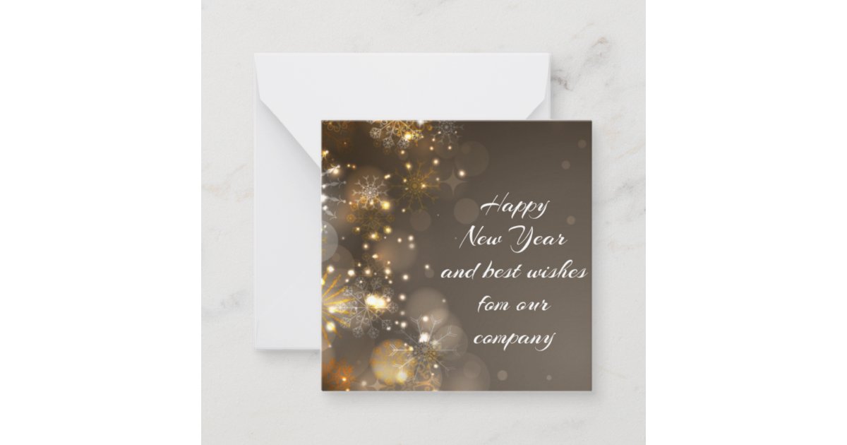 happy new year note card | Zazzle