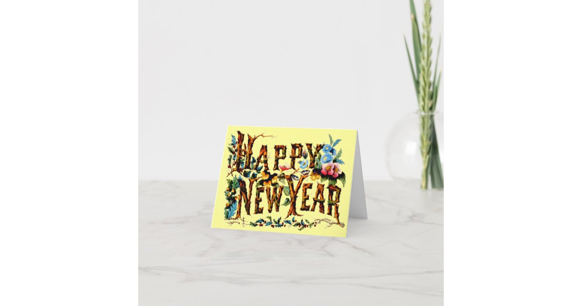 Happy New Year Note Card | Zazzle
