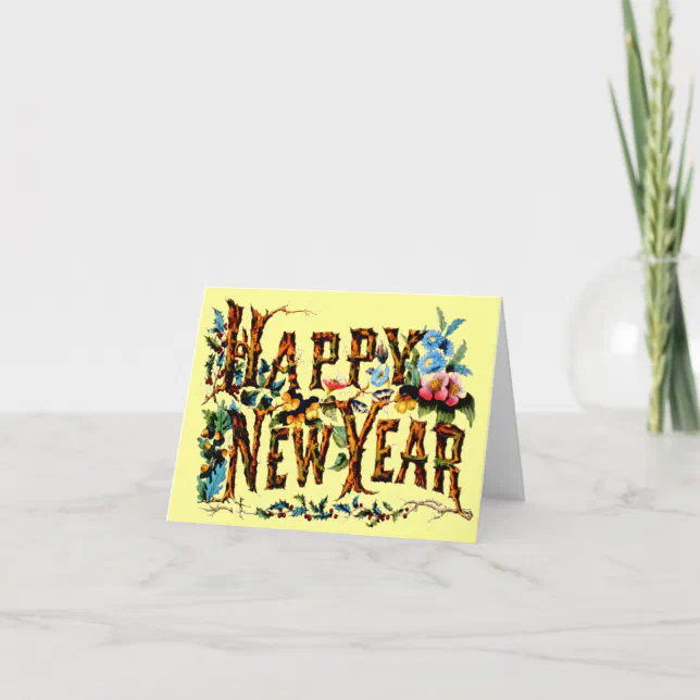 Happy New Year Note Card | Zazzle