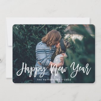 Happy New Year Overlay | Holiday Photo Card | Zazzle