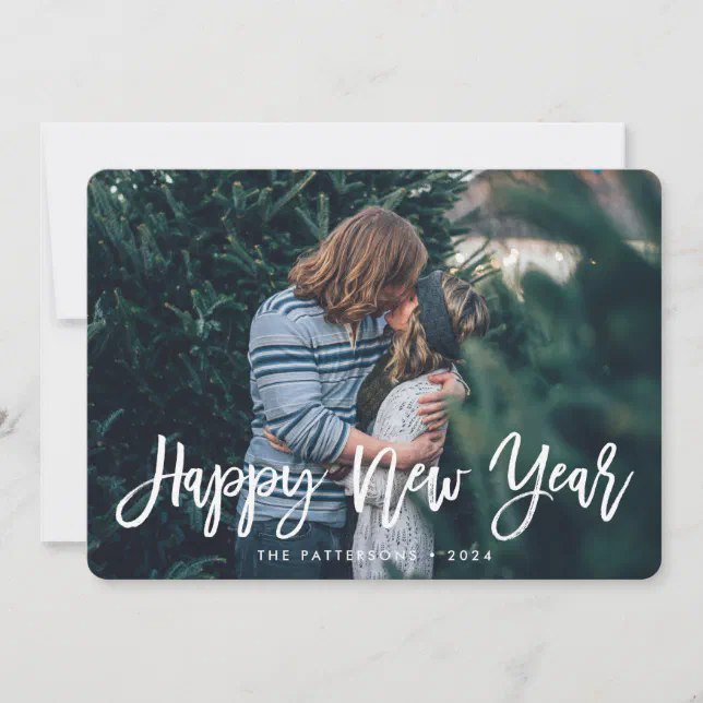 Happy New Year Overlay | Holiday Photo Card | Zazzle