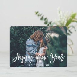Happy New Year Overlay | Holiday Photo Card | Zazzle