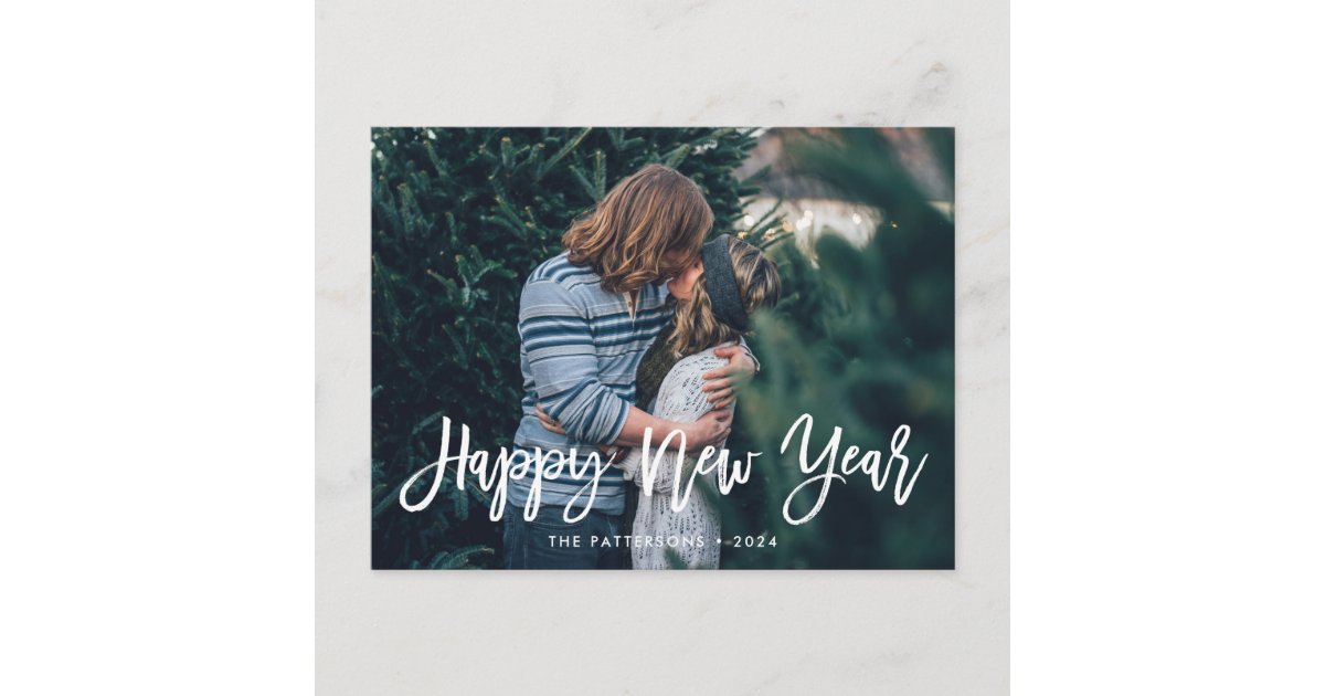 Happy New Year Overlay | New Year Photo Card | Zazzle