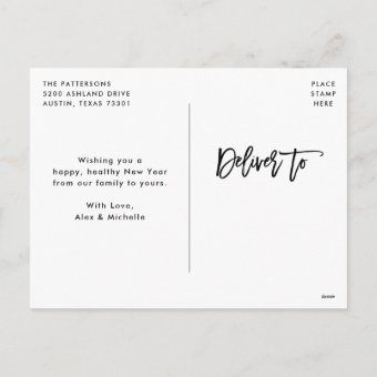 Happy New Year Overlay | New Year Photo Card | Zazzle