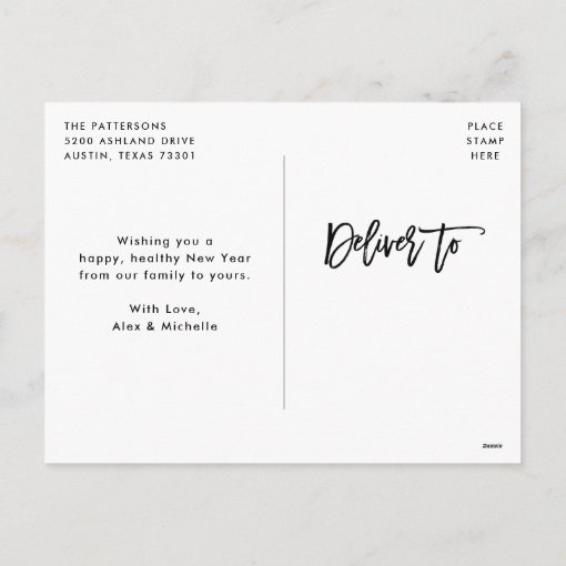 Happy New Year Overlay | New Year Photo Card | Zazzle