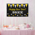 Happy New Year party banner with bunting flags | Zazzle