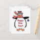 Happy New Year Penguin Holiday Postcard | Zazzle