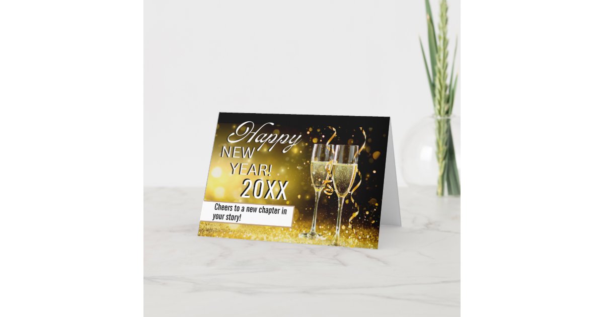 Happy New Year | Personalized Greeting Card | Zazzle
