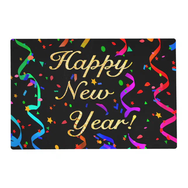 "Happy New Year!" Placemat | Zazzle
