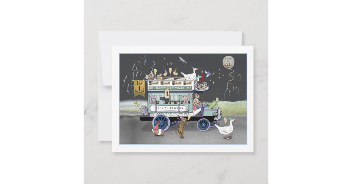 Happy New Year Postcard | Zazzle