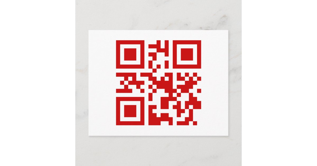 Happy New Year! -- QR Code Holiday Postcard | Zazzle