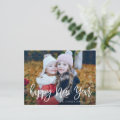 HAPPY NEW YEAR | rustic photo greeting card | Zazzle