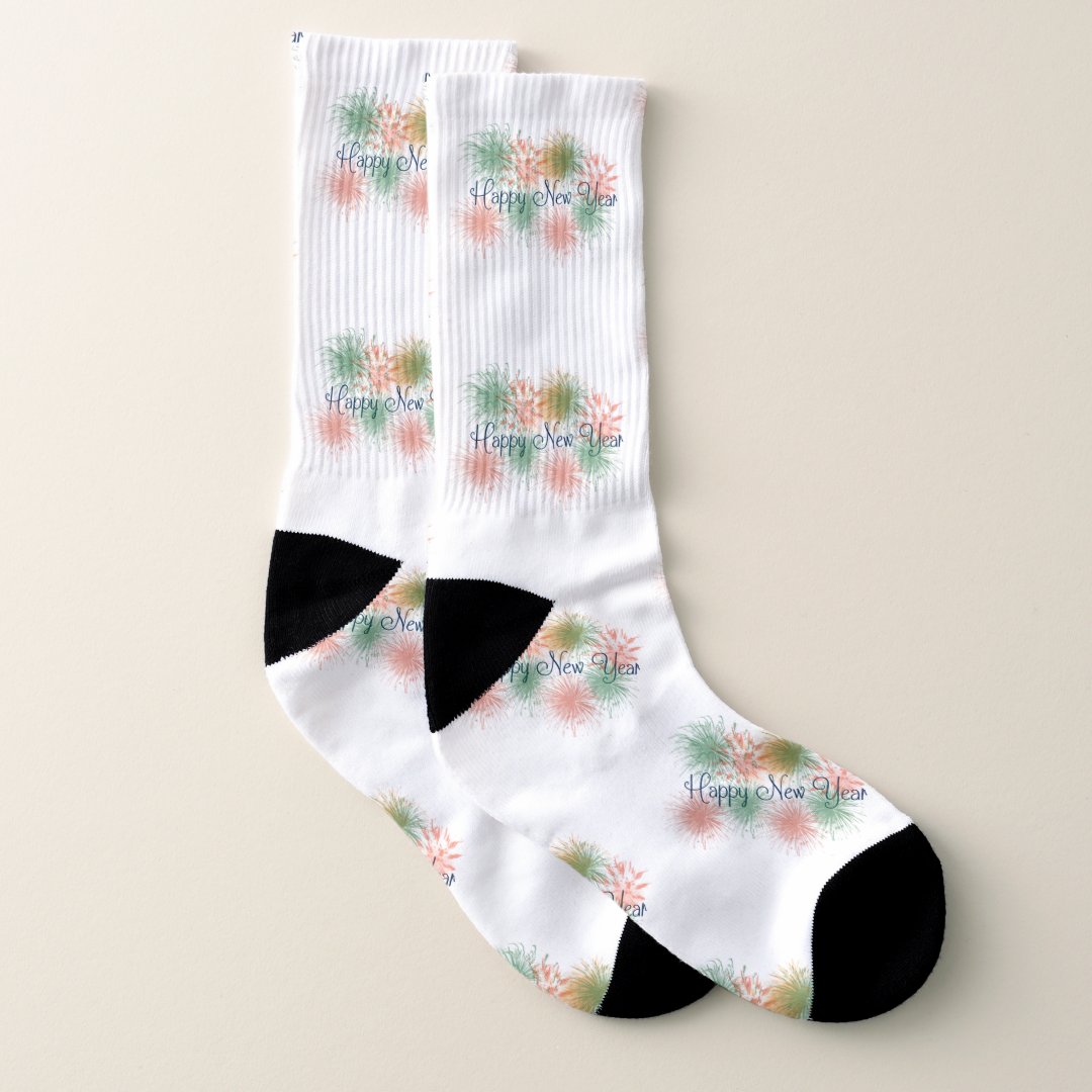 Happy New Year Socks | Zazzle