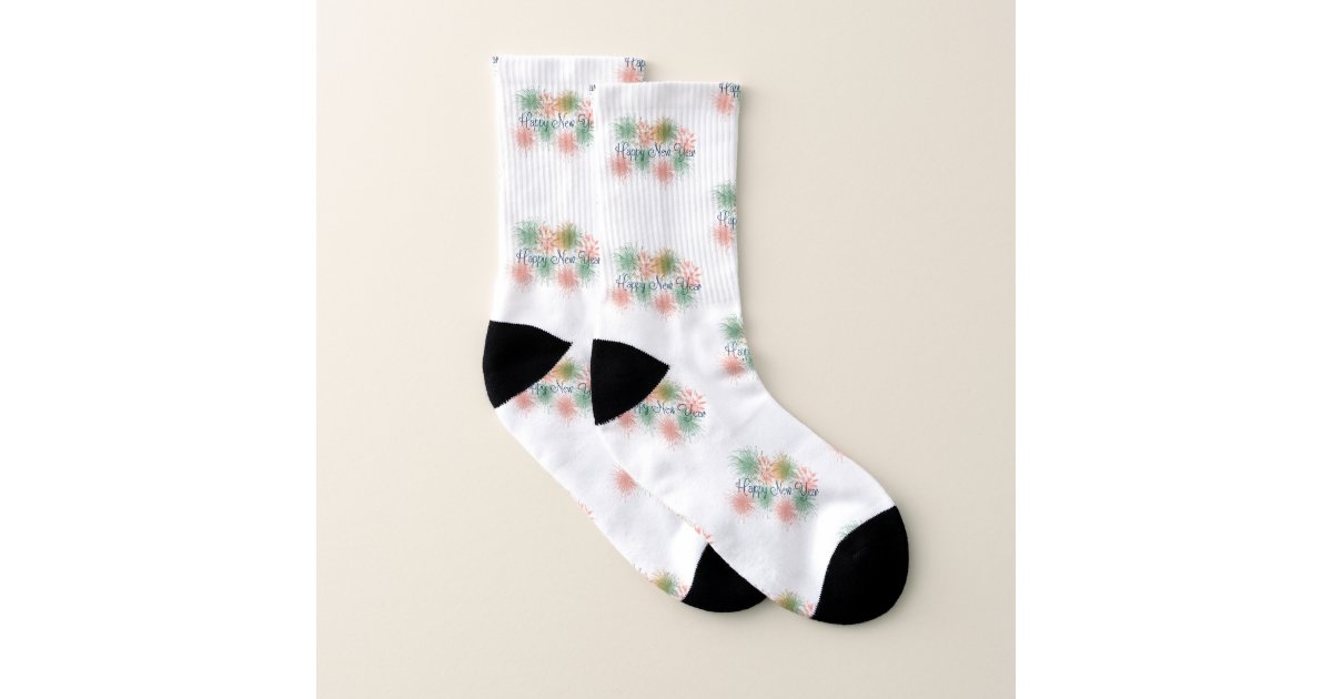 Happy New Year Socks | Zazzle